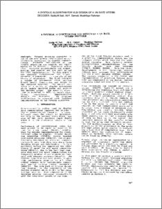A Systolic Algorithm for VLSI Design of a Rate Viterbi Decoder - KFUPM ePrints